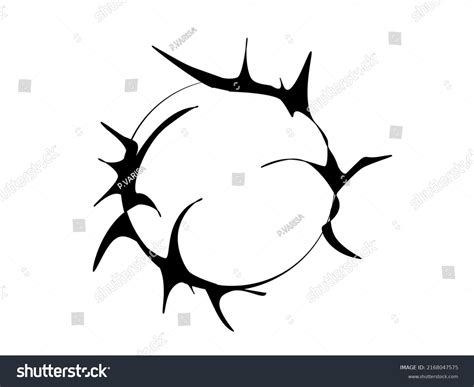 Circle Dynamic Swoosh Framemonochrome Circle Element Stock Illustration 2168047575 Shutterstock