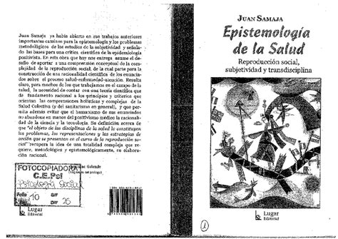 Samaja Juan 2004 Epistemología De La Salud Reproducción Social Subjetividad Y Transdisciplina