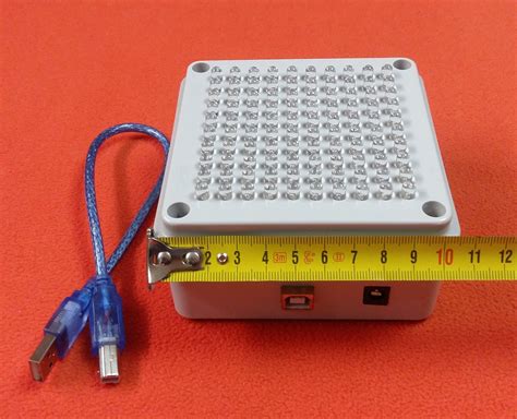 RAINBOW LED Matrix Display Cube Box Light Show Effect X USB V Battery Power Input