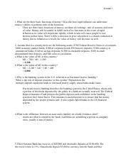 Problem Set 6 Pdf Gendal 1 1 What Are The Three Basic Functions Of Money Describe How Rapid