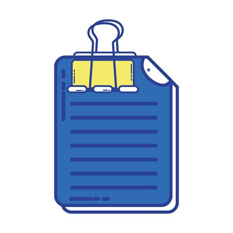 Business Document Information With Clip Design 650714 Vector Art At