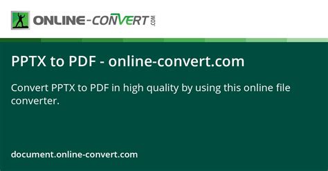PPTX To PDF Online Convert Com