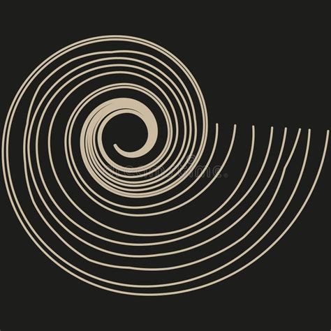 Black Gold Swirl Spiral Stock Illustrations 4690 Black Gold Swirl