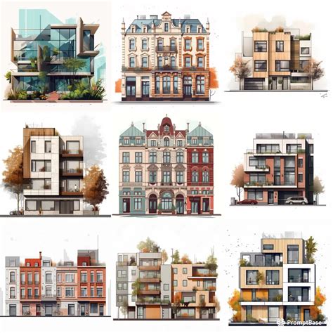 Architectural Elevations Midjourney Prompt Promptbase