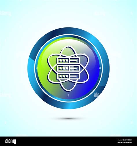 Data Science Icon Design Illustration Big Data Digital Tech Icon Button Design Stock Vector