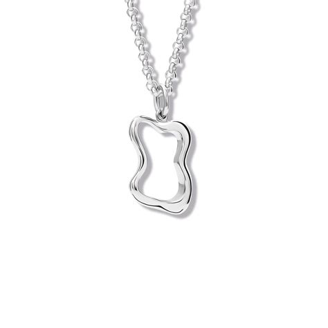 patisserie large necklace pendant silver cassandra goad