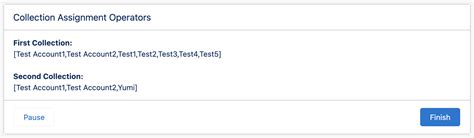 collection assignment operators in flow salesforce time