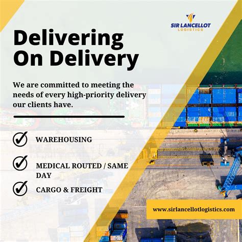 Sir Lancellot Courier And Delivery Service On Linkedin Peaceofmind Sirlancellotlogistics