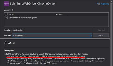how to capture network activity with selenium 4 in asp core 3 1 a