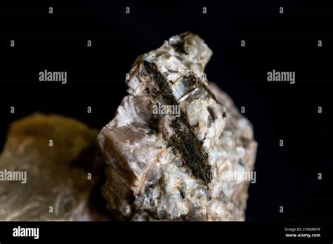 Close Up Of A Sample From A Granitic Pegmatite Consisting Predominantly