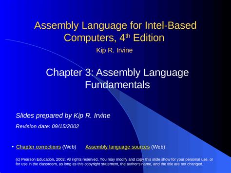 Assembly Language Basics Docsity
