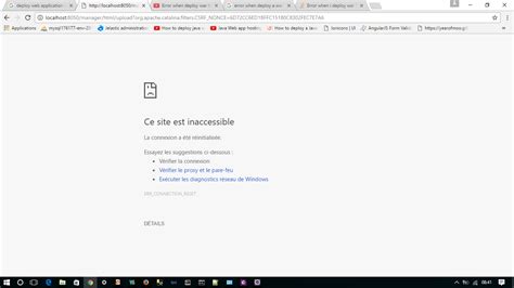 Java Error When I Deploy War File Into Tomacat 8 Manager Stack Overflow