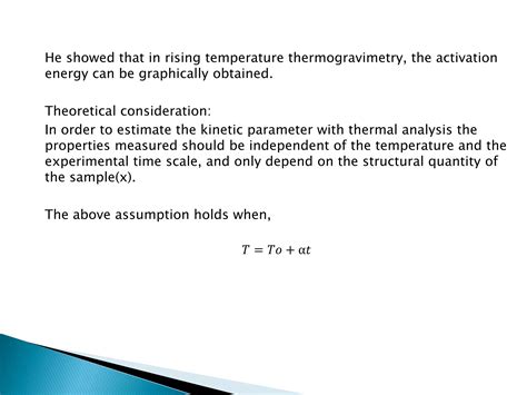 Non Isothermal Kinetics In Phase Transformations Ppt