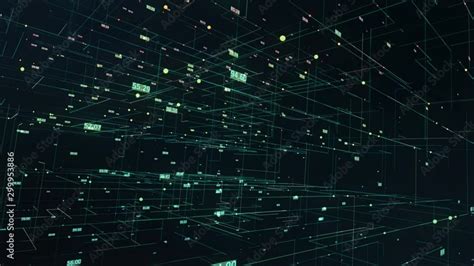 Digital Binary Code Background Scientific Technology Data Binary Code Network Conveying