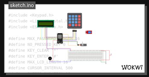 Keypad Password Copy Wokwi Esp32 Stm32 Arduino Simulator