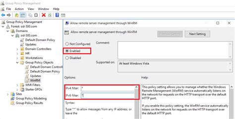 Group Policies Enabling WinRM For Windows Client Operating Systems Windows Windows