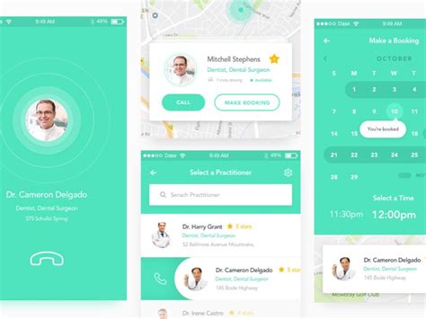 Medical App Ui Kit Preview Medical App App Ui Design Medical Design