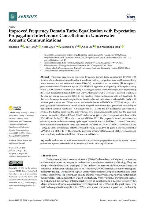 pdf improved frequency domain turbo equalization with expectation