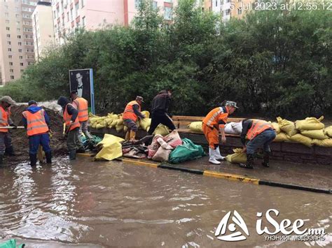 ШУУРХАЙ Туул голын усны түвшин 311 см д хүрч 1966 оны үерийн түвшинд хүрээд байна Isee Mn