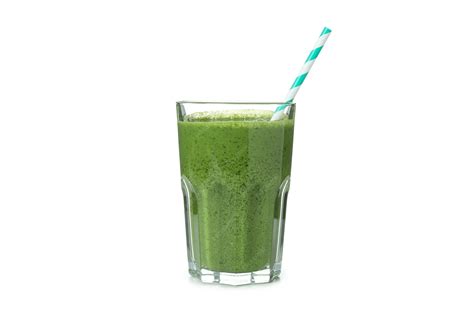 Premium Photo Glass Of Green Smoothie Isolated On White Background