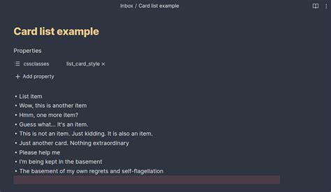 List As Cards In Preview Mode Share Showcase Obsidian Forum