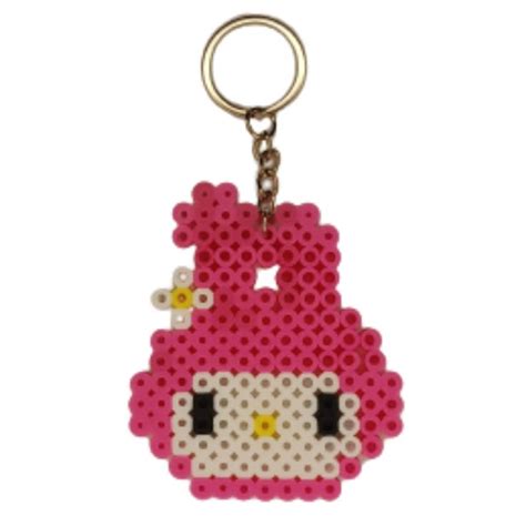 My Melody Perler Beads Keychains Perler Bead Art Perler Beads