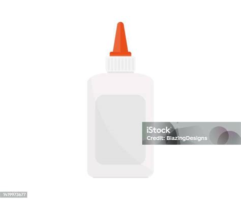 플라스틱 접착제 병 문구 개념 Pva 접착제 병 벡터 디자인 및 일러스트레이션 풀 문구류에 대한 스톡 벡터 아트 및 기타 이미지 풀 문구류 Educational