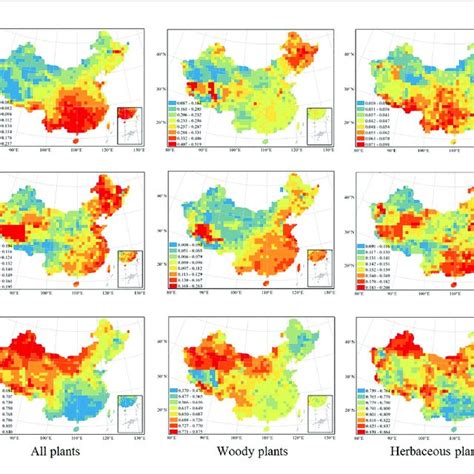 Spatial Patterns In Proportions Of Angiosperm Species With Different