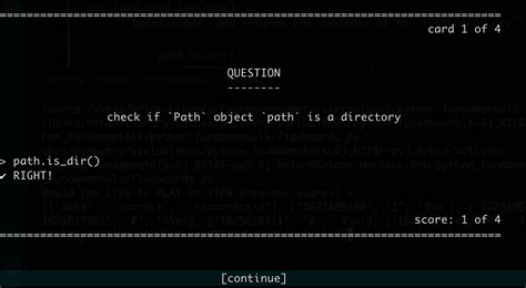 Flashcards Project — Python Class