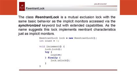 Java Reentrant Lock Tutorial By Jeetendra Mandal Pptx