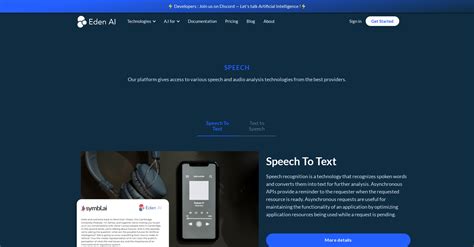 Eden Ai Ai Tool For Speech To Text