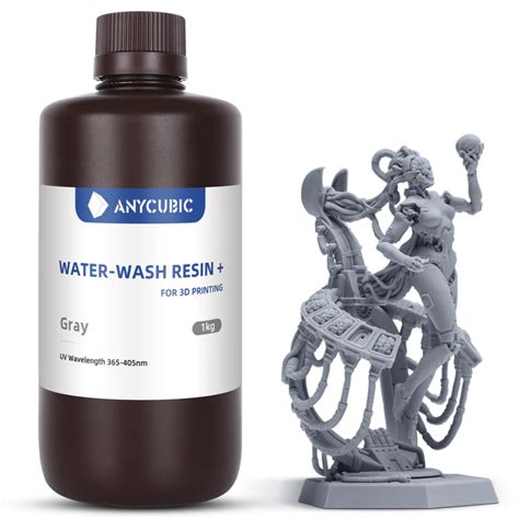Reprap Pt 3d Printer Shop Anycubic Water Wash Resin 1kg Grey