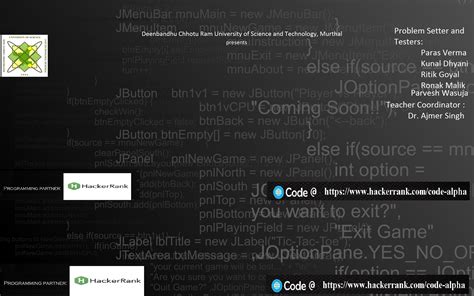 Programming Problems And Competitions HackerRank
