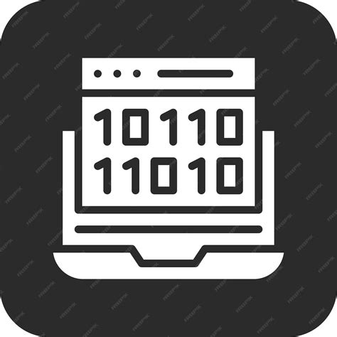 Premium Vector Binary Code Vector Icon Illustration Of Coding And Development Iconset