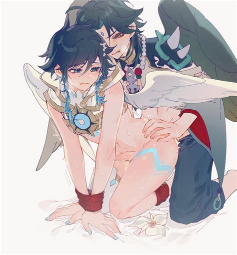 Venti Xiao And Venti Genshin Impact Drawn By Yedididii Danbooru