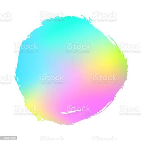 그런지 얼룩 홀로그램 무지개 색상 잉크 스플래시 텍스트 또는 엠블럼에 대한 격리된 배경 액체 얼룩 수채화 페인트 스트로크입니다 홀로그래피 텍스트를 위한 장소입니다 디자인