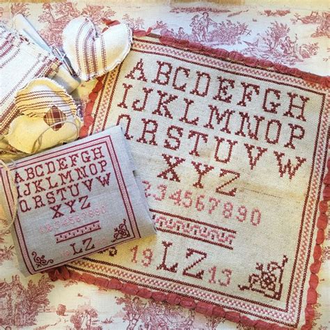 Lz 1913 Dutch Reproduction Sampler Pattern Pdf Red Sampler Pattern