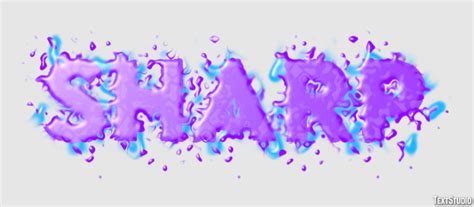 Sharp Text Effect And Logo Design Word