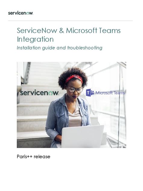 Servicenow Integrations With Microsoft Teams Installation Guide Pdf Application Software