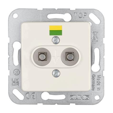 Potential Equalisation Socket Screw Terminals Thermoplastic Ivory