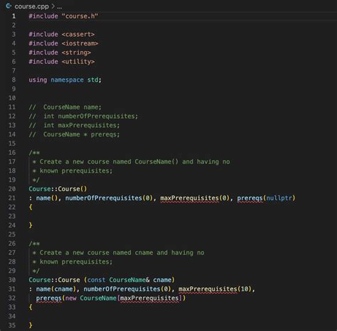 Solved Coursecpp Include Courseh Include