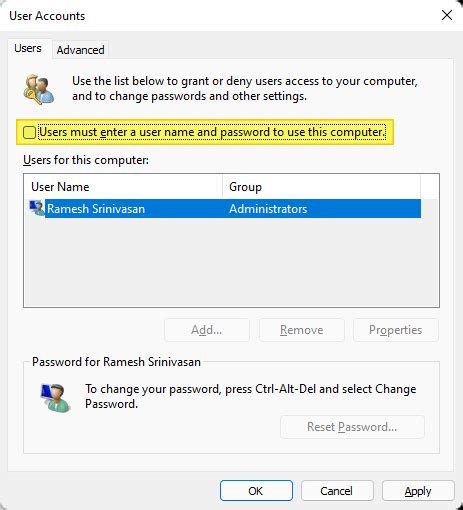 How To Automatically Login To Your Account In Windows 11 And Earlier
