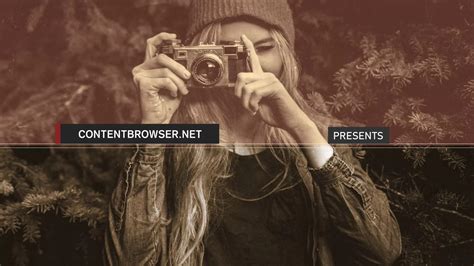 parallax glitch slides after effects template content browser