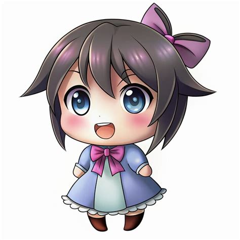 Chibi Kawaii Illustration Showcasing Cute Small Characters With Big