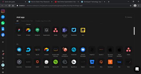 Sidekick Browser Web Tools And Web Apps Under One Roof