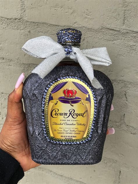 Custom Bling Crown Royal Bottle Etsy