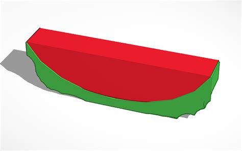 3d Design Water Melon Tinkercad
