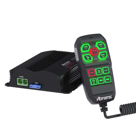 abrams handheld siren system and light controller abrams mfg