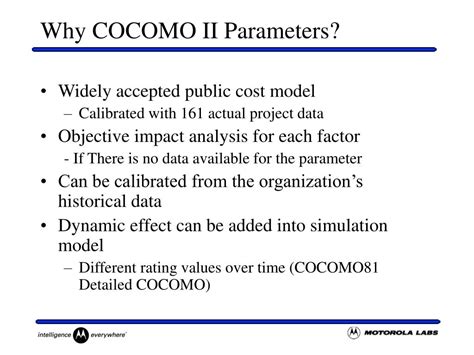 Ppt Applying Cocomo Ii Effort Multipliers To Simulation Models