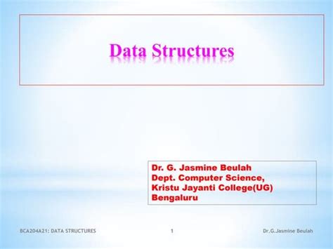 Data Structures Classification Of Data Structures Ppt